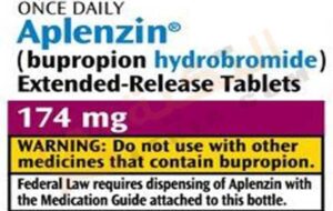 ابلنزين (Aplenzin) دواعي الاستعمال، الآثار الجانبية، الجرعة والموانع
