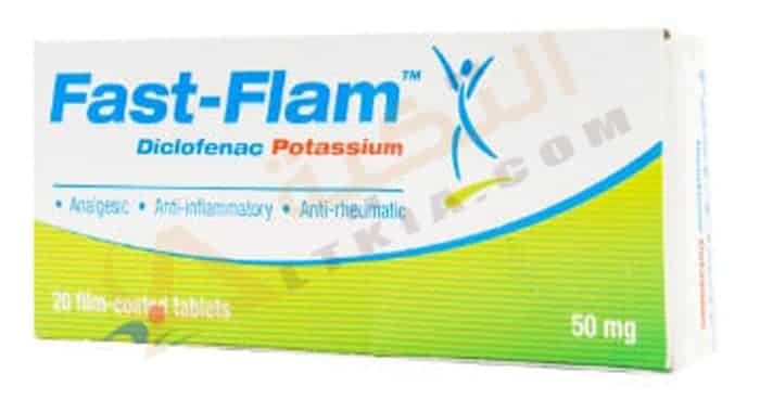 فاست فلام (Fast Flam) دواعي الاستعمال، الآثار الجانبية، الجرعة والموانع