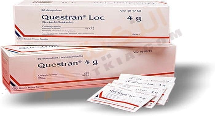 كويستران (Questran) دواعي الاستعمال، الآثار الجانبية، الجرعة والموانع